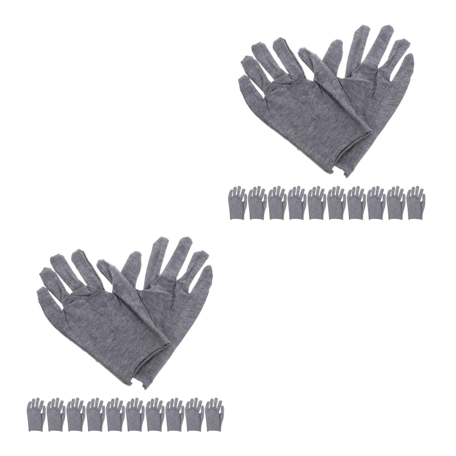 Masteelf 24 pcs Hand Work Gloves Safety Protection Work Gloves Grey ...