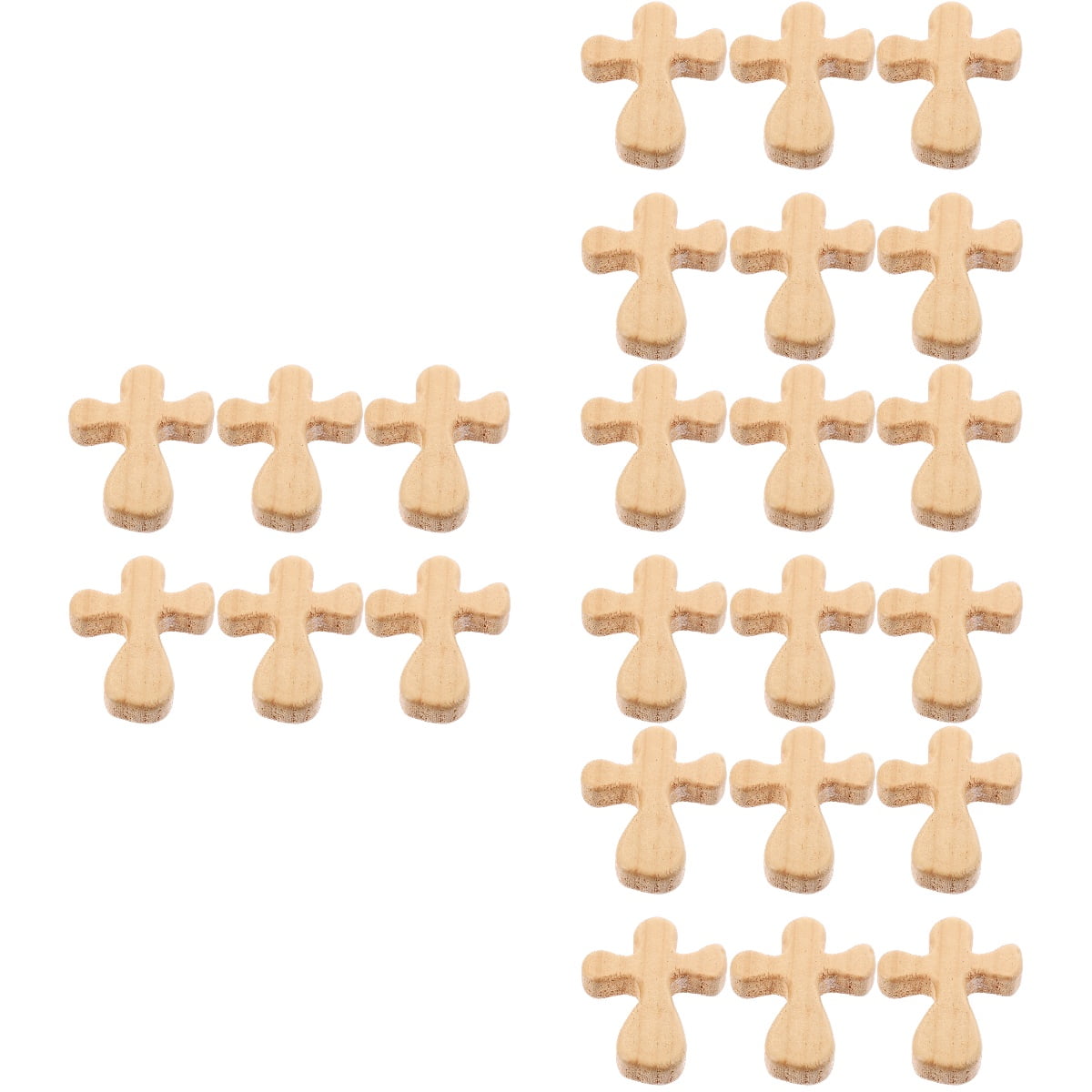 Masteelf 24 pcs Small Wooden Crosses Adornments Handheld Praying ...