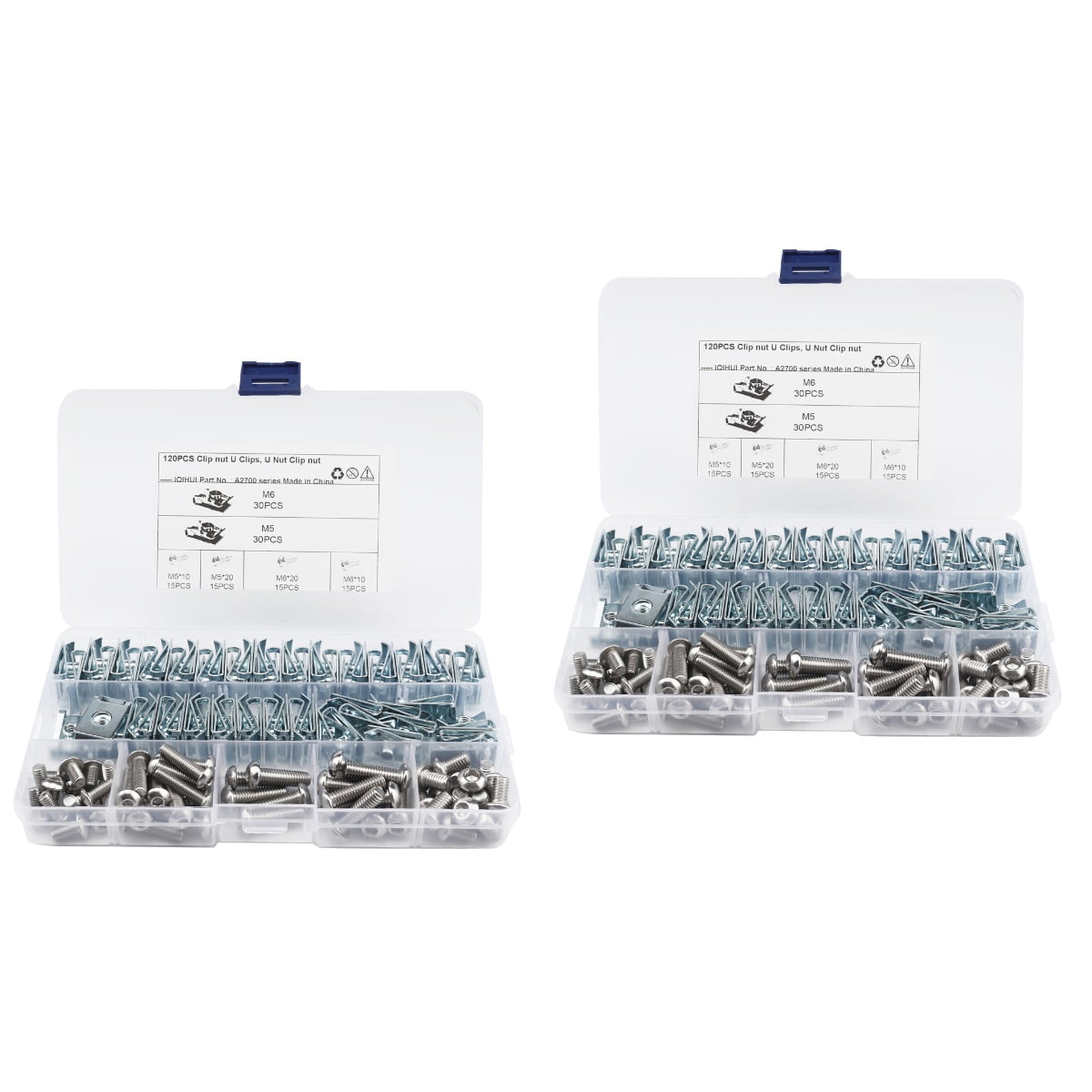 Masteelf 240 pcs Motorcycle Fairing Bodywork Panel U Clips Manganese ...