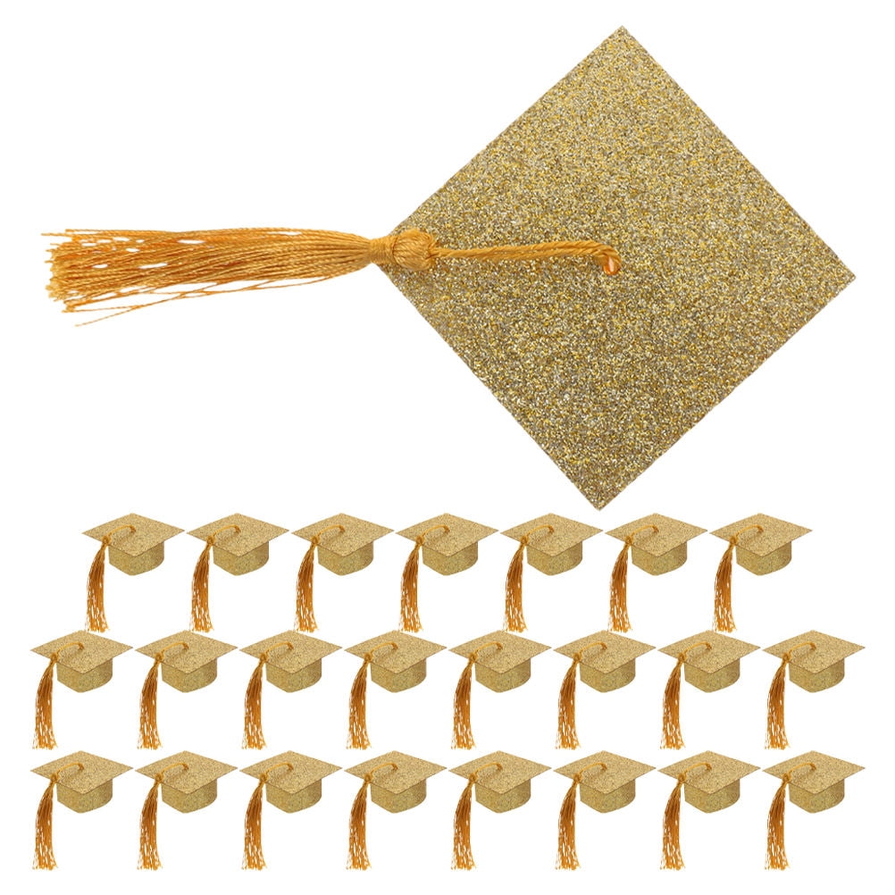 Masteelf 24pcs Graduation Party Wine Cup Cover Set With Tassel Cap For ...