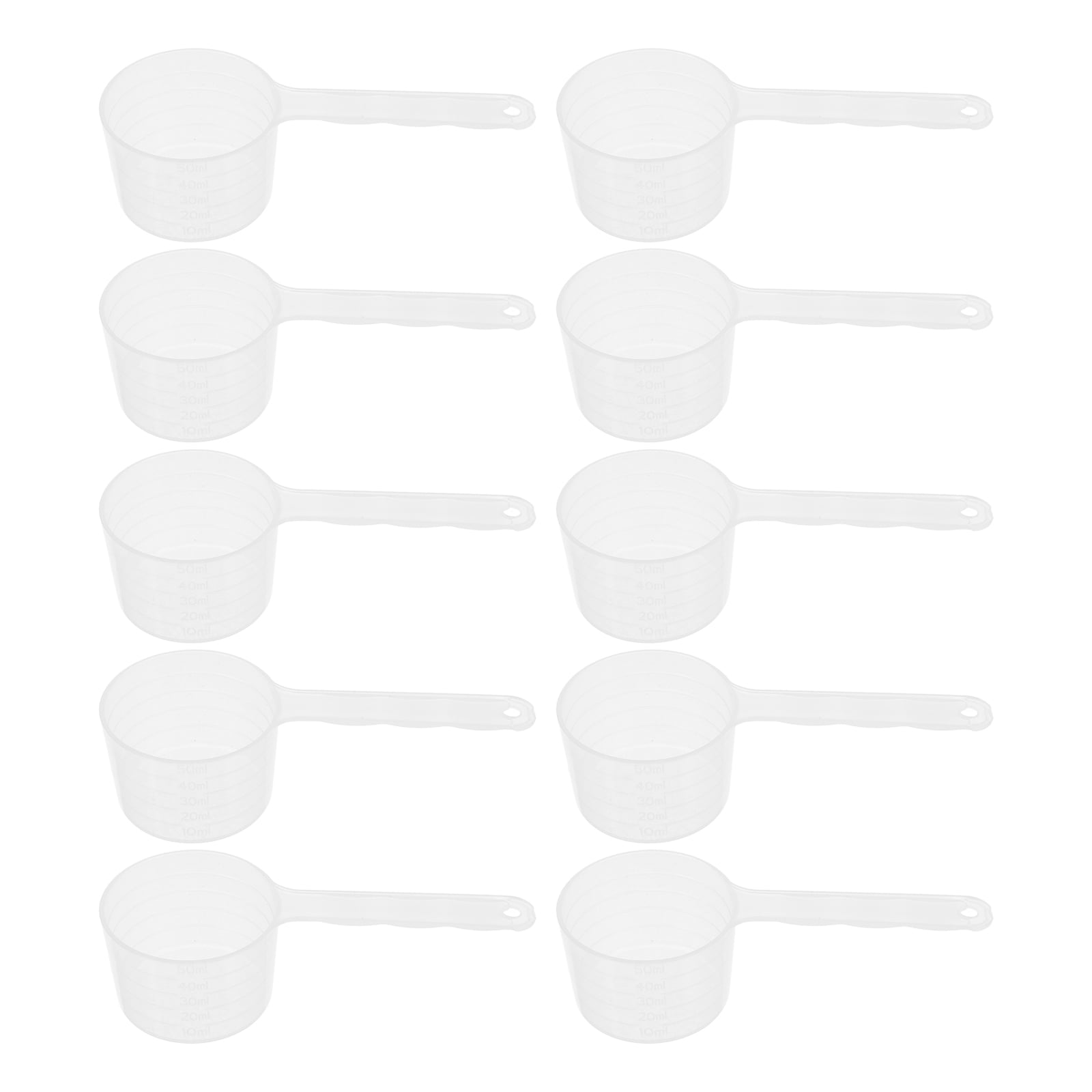 Masteelf 25 Pcs Multi-function Coffee Scoops Powder Spoon Transparent ...