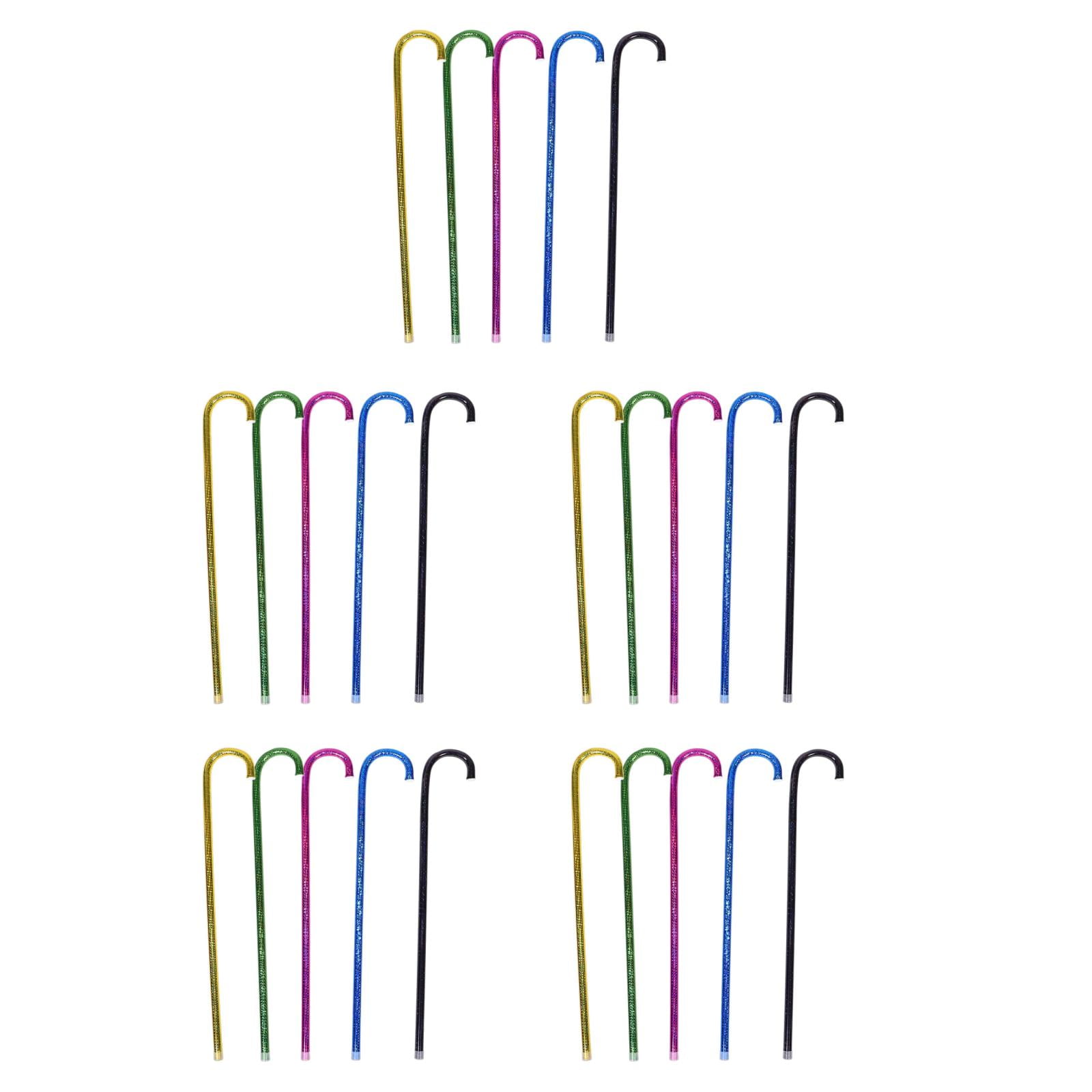 Masteelf 25 pcs Party Cosplay Crutch Cane Photo Prop Dance Cane Stick ...
