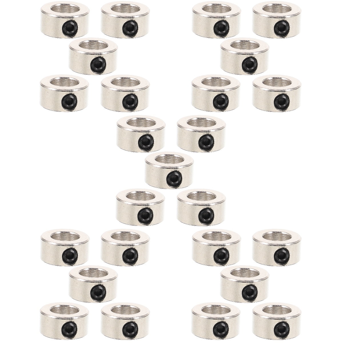Masteelf 25 pcs Stainless Steel Clamping Collar Lead Screw Lock Ring ...