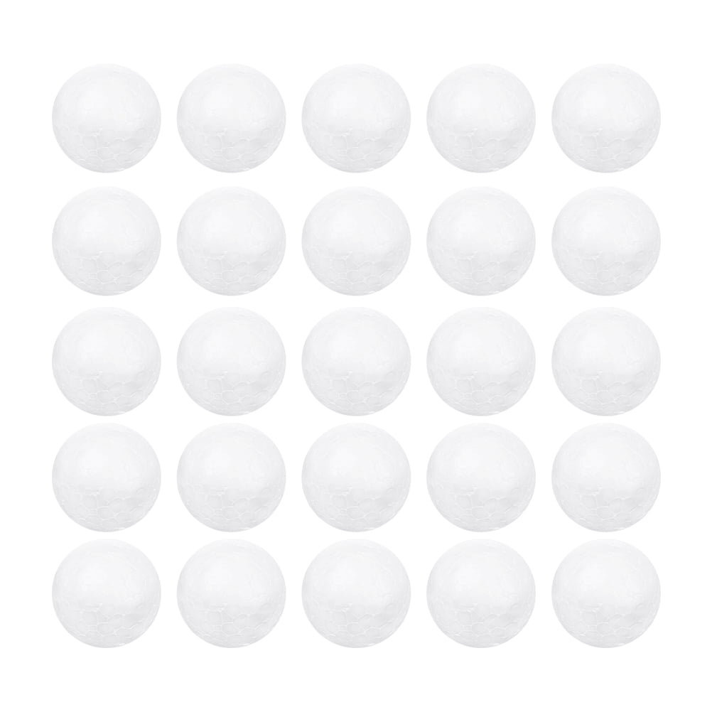 Masteelf 250pcs 2.5cm Balls for Craft White Balls Round Polystyrene ...