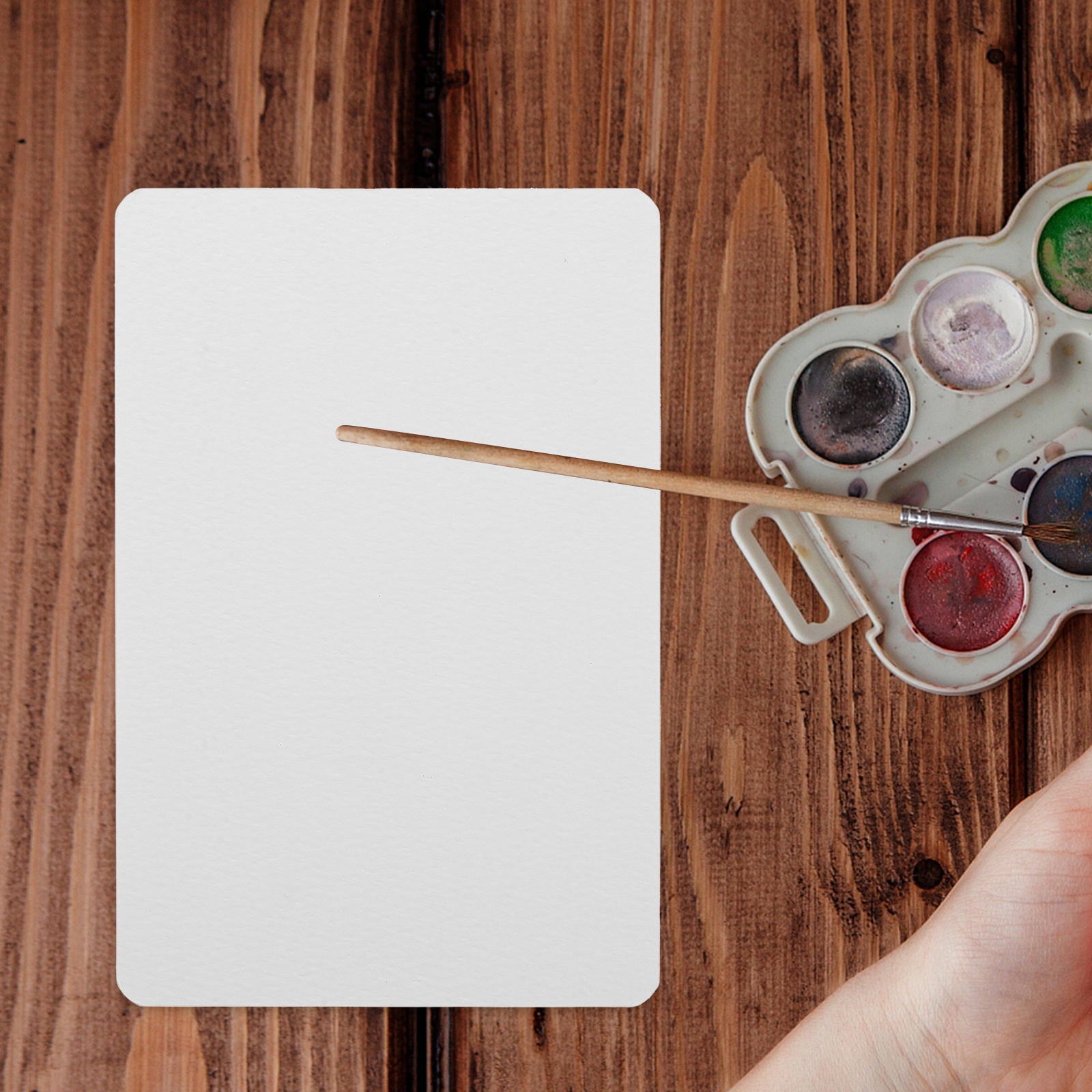 Masteelf 25Pcs Professional Watercolor Cardstock Wood Pulp Blank Cards ...