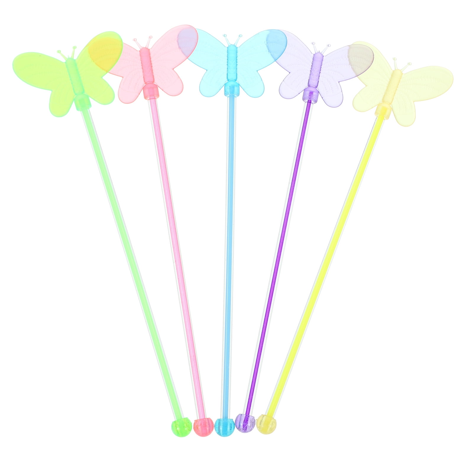 HEATSHAKING Random Color Acrylic Mixing Spoon for Adults in Bar Design ...