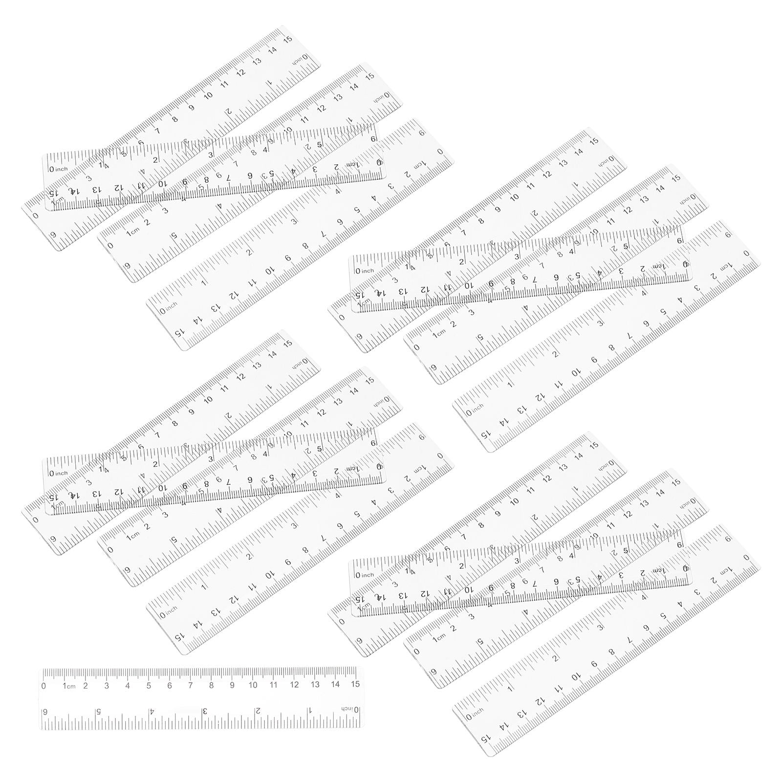Masteelf 25pcs Plastic Straight Rulers Drawing Rulers Students ...