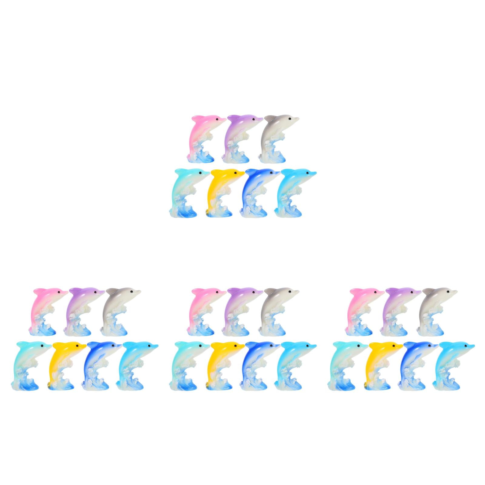Masteelf 28 pcs Miniature Dolphin Lovely Mini Dolphin Figurines Cute ...