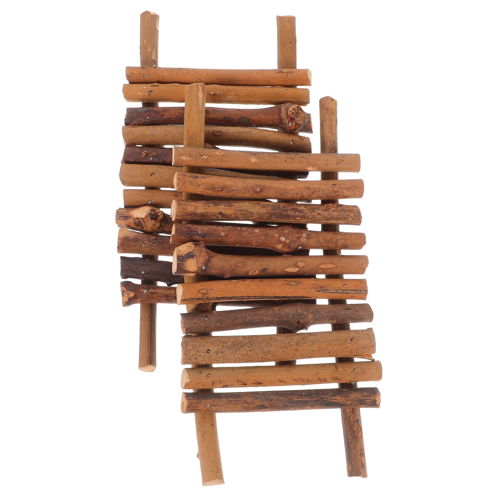 Masteelf 2PCS DIY Bonsai Plant Bridge Miniature Wooden Bridge Figurines ...