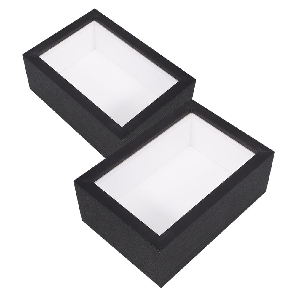 Masteelf 2PCS Picture Frame 3pack Wood 3D Picture Frame Cover Display ...