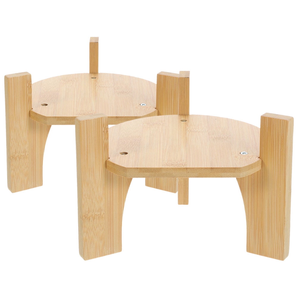 Masteelf 2PCS Solid Beverage Drink Dispenser Stand Wood Stand Lemonade ...