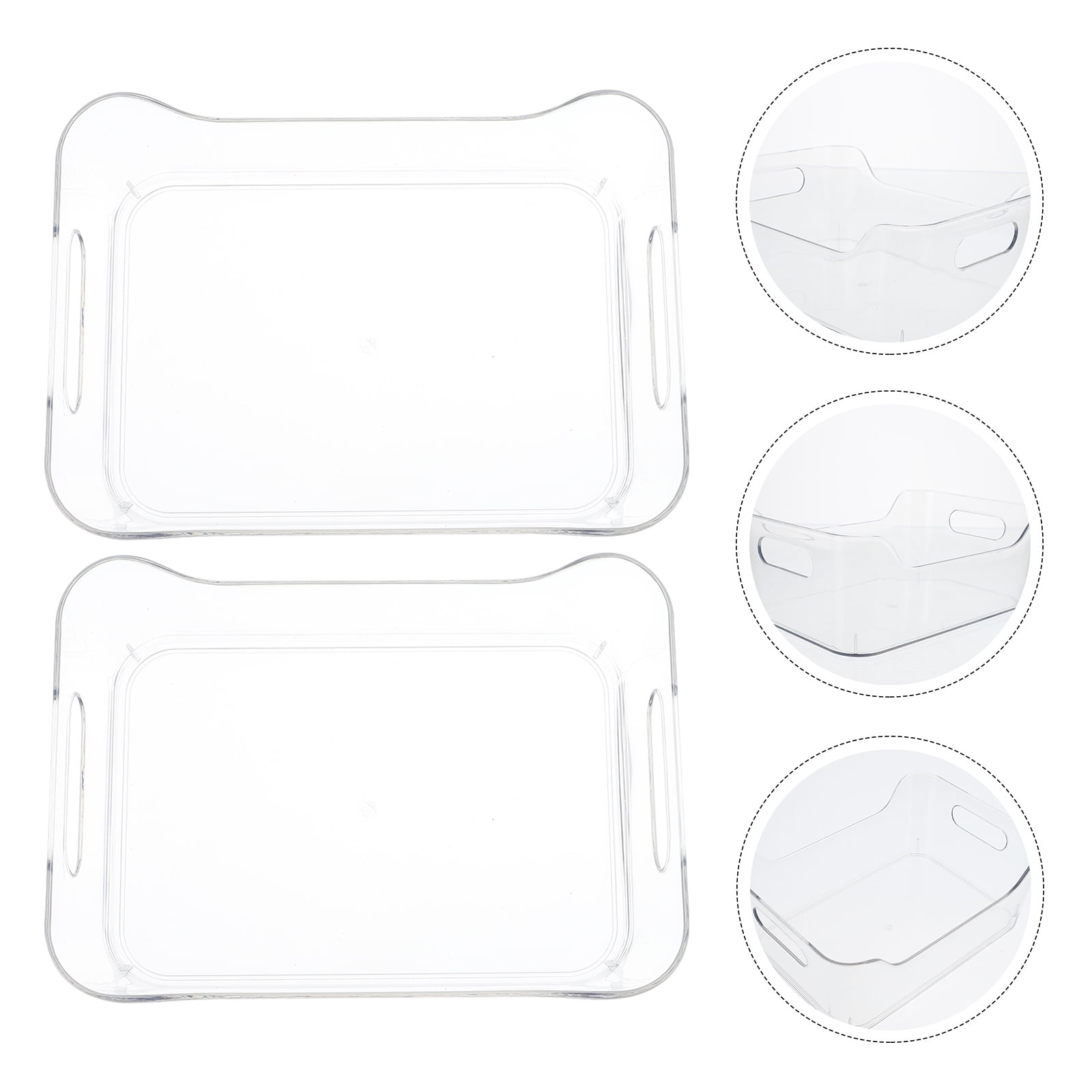 Masteelf 2Pack Plastic Storage Bins Fridge Containers for Organizing ...