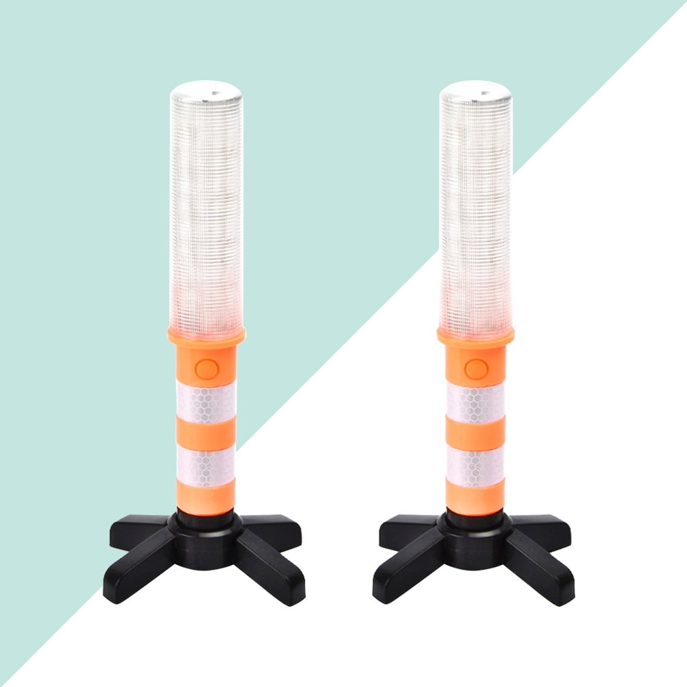 Masteelf 2Pc Magnetic Portable LED Roadside Detachable Stand Beacon ...