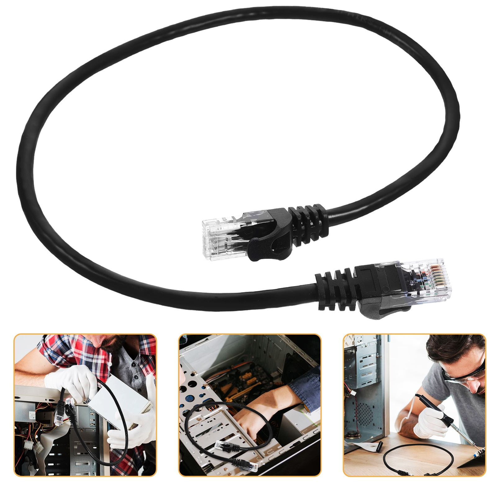 Masteelf 2Pcs Network Cable High-speeds Network Cable Cat6 Computer ...