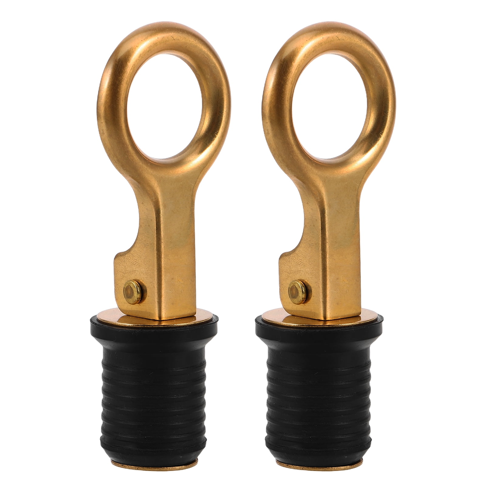Masteelf 2Pcs Rubber Boat Plug Marine Accessories Boat Drain Plug Brass ...