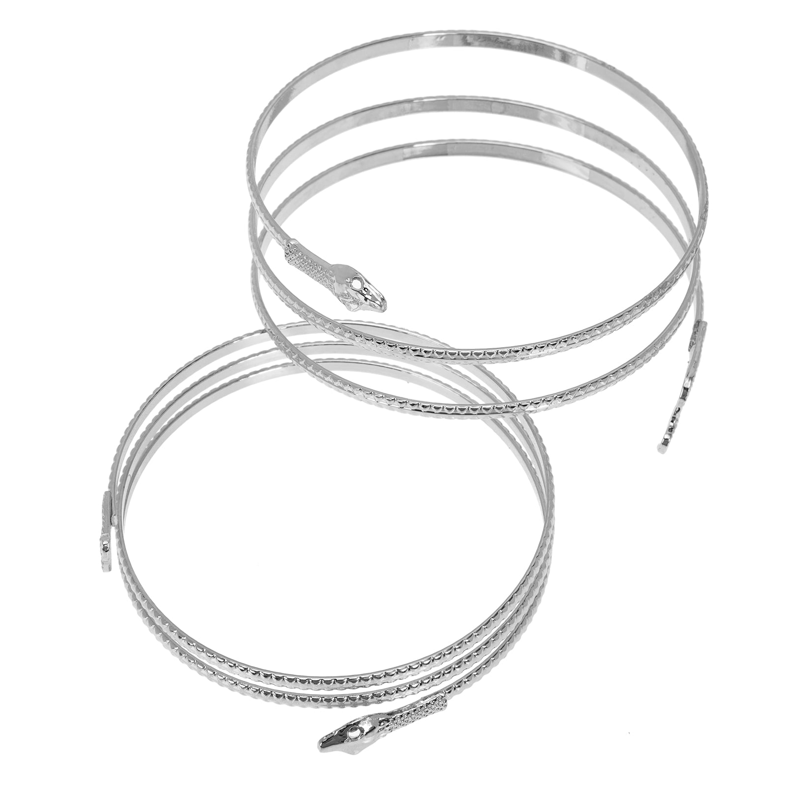 Masteelf 2Pcs Upper Arm Band Cuff Snake Arm Coil Wrap Bangle Adjustable ...