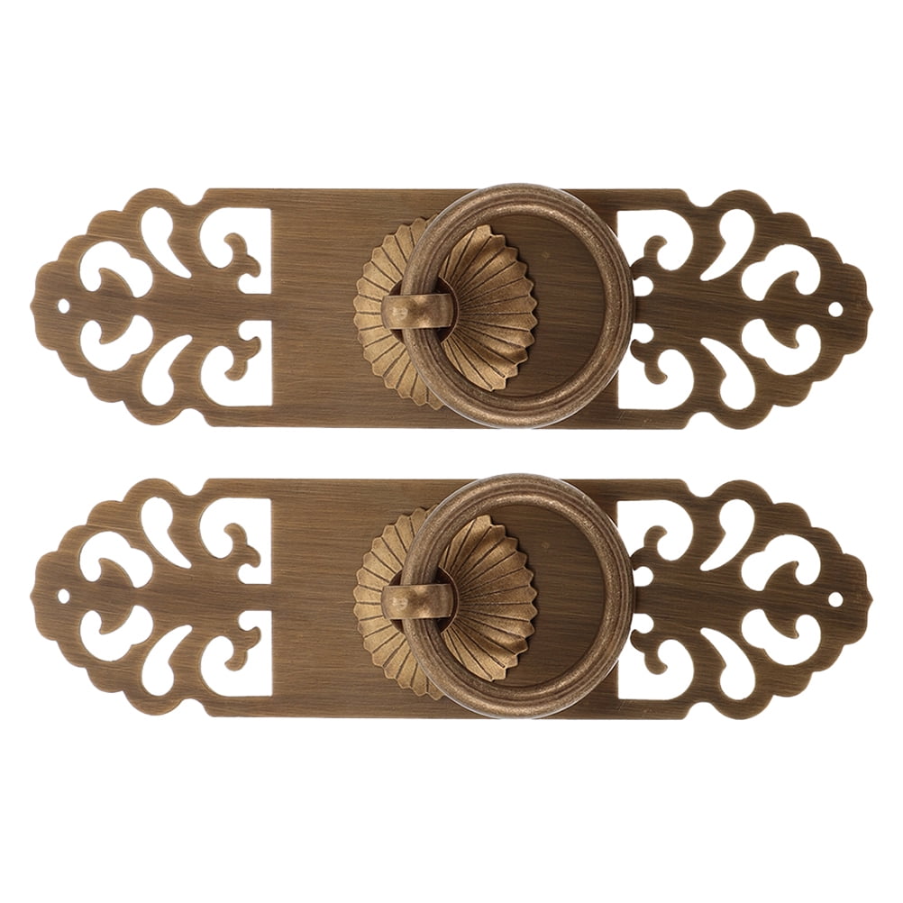 Masteelf 2Pcs Vintage Drawer Pulls Antique Pull Ring Double Open Handle ...
