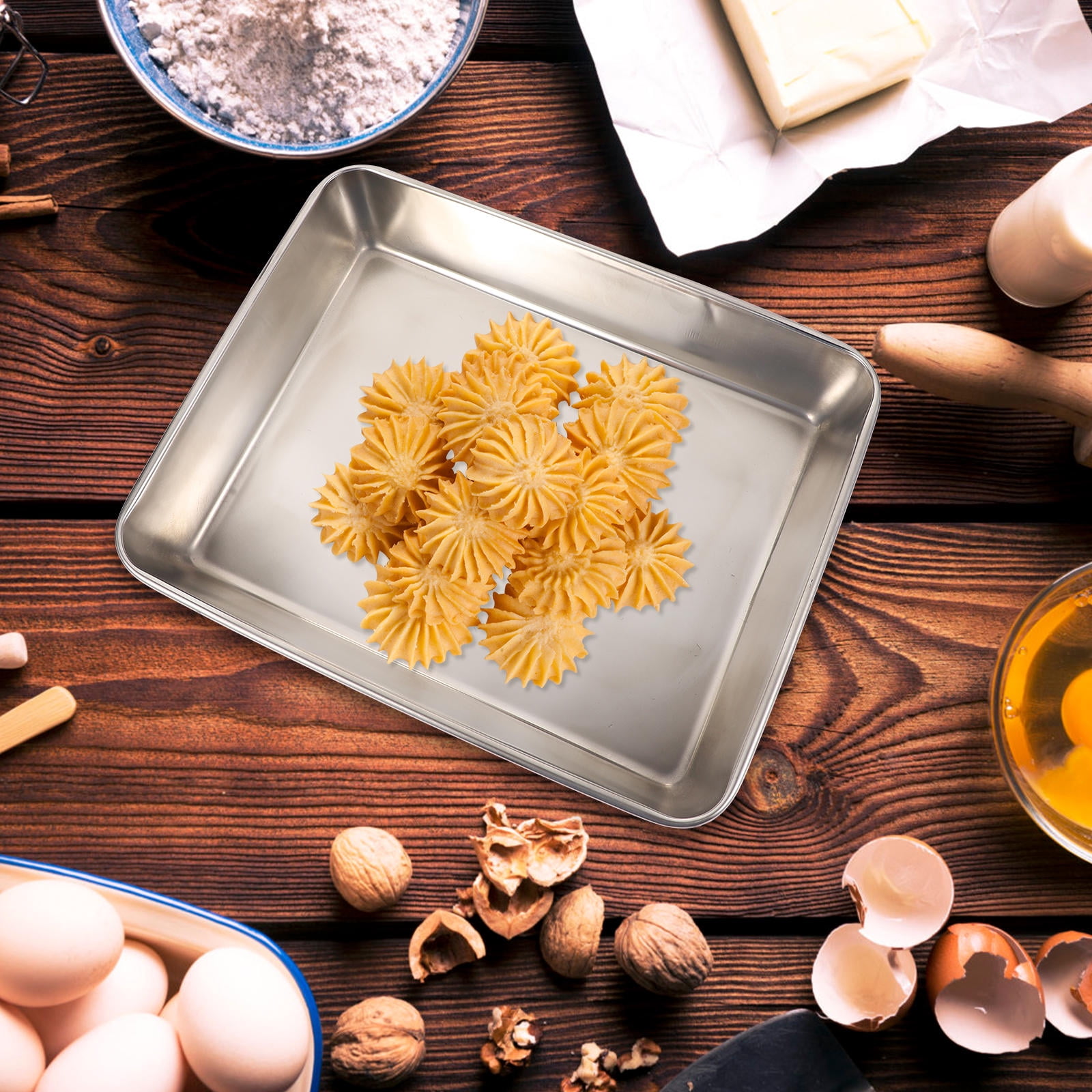 CTIRCHIU Cooking Trays Stainless Steel Baking Simple Design General ...
