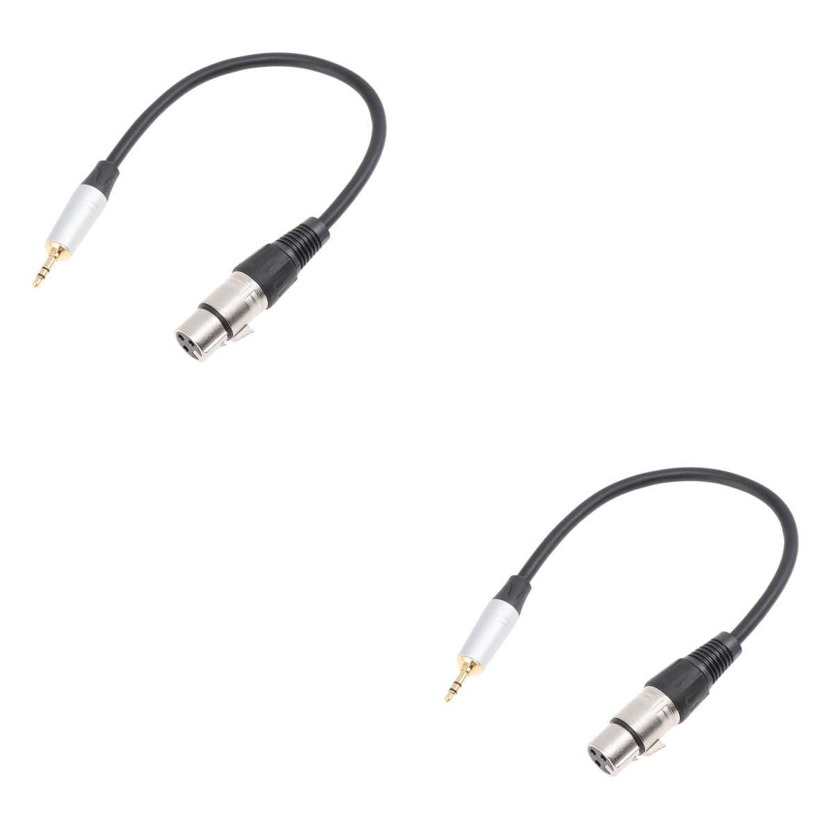Masteelf 2pcs 0.3m Stereo 3.5mm Male to XLR Male Plug Audio Speaker ...