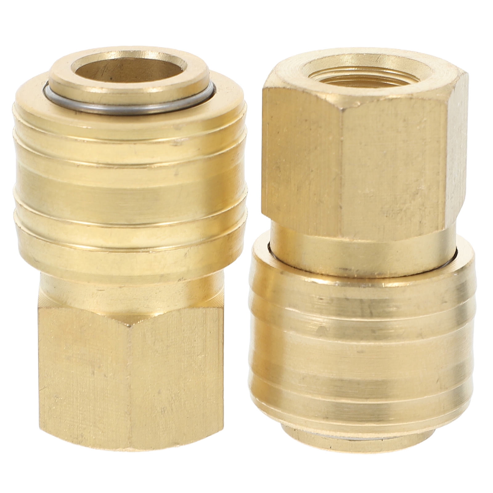 Masteelf 2pcs 1/4 Brass Quick Connect Fittings German Style Male Thread ...