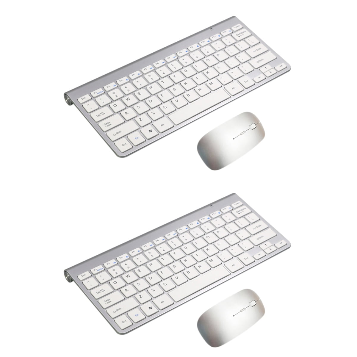 Masteelf 2pcs 2.4G Mini Keyboard Wireless Keyboard Ultra-thin Keyboard ...