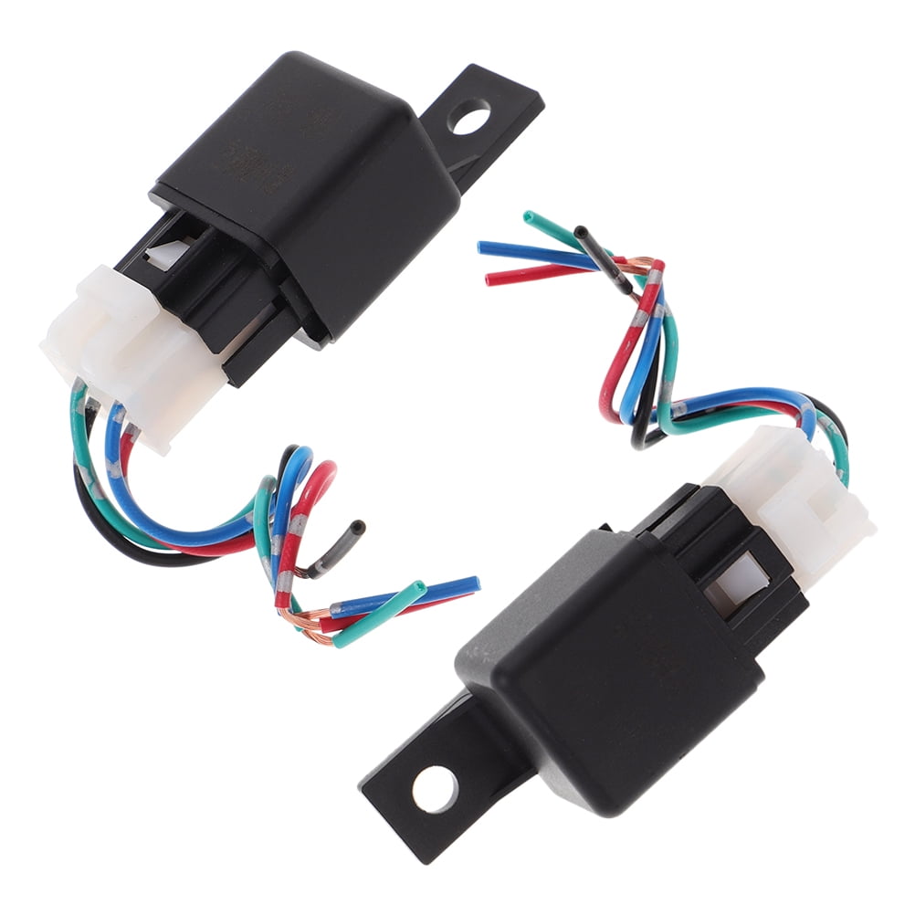Masteelf 2pcs 24v 40a Automotive Air Conditioning Relay Heavy Duty 4 ...