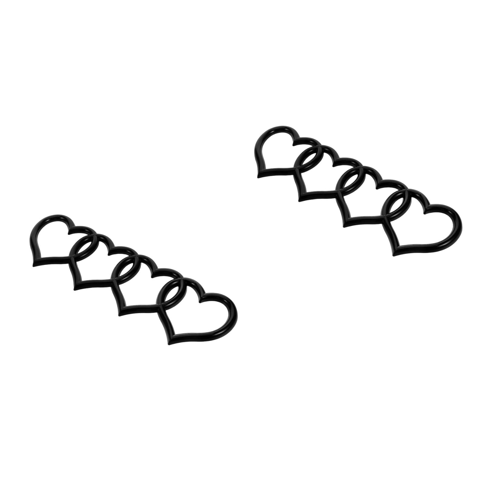 Masteelf 2pcs 3D Car Decals,Heart Decals for Cars Car Accessories Car ...