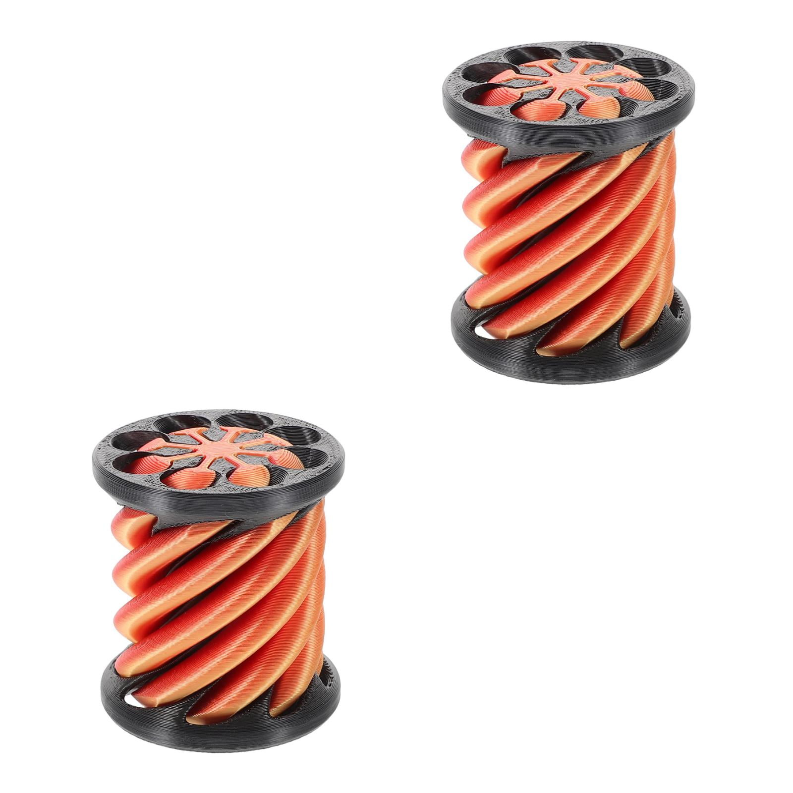 Masteelf 2pcs 3d Printing Spiral Illusion Toy Impossible Passthrough ...