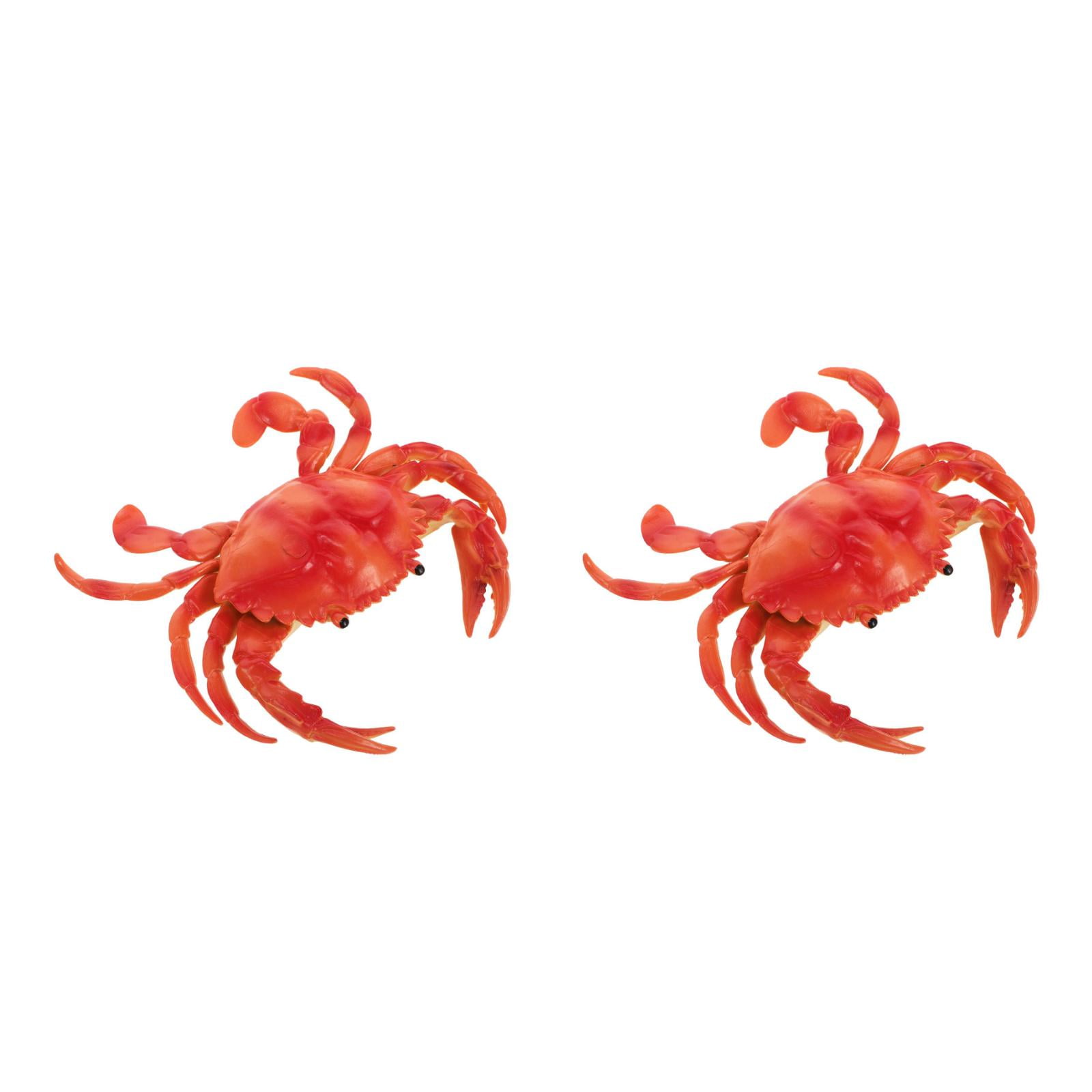 Masteelf 2pcs Adorable Simulation Crab Realistic Sea Animal Model Crab ...
