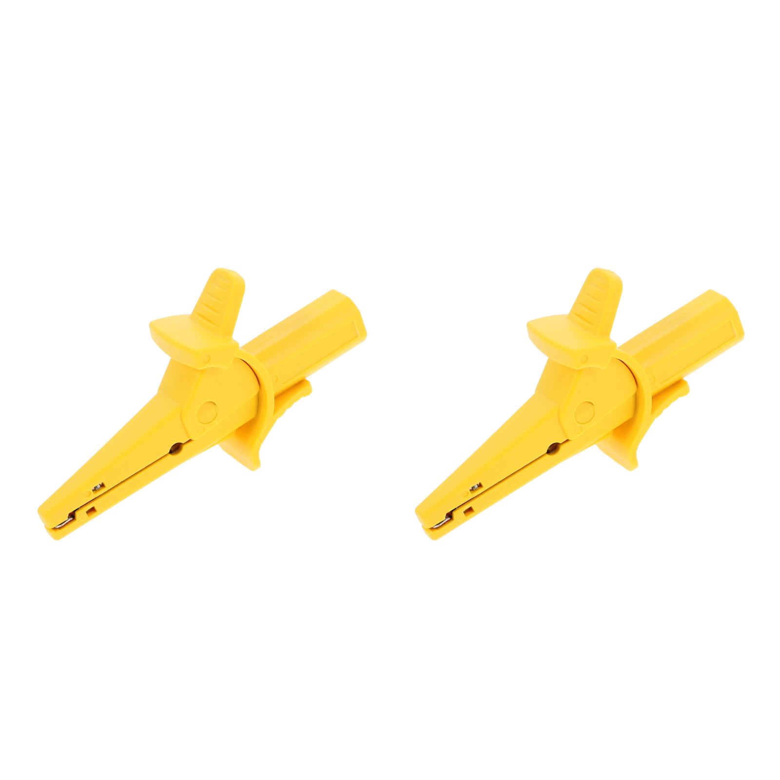 Masteelf 2pcs Alligator Clip Alligator Clamp Safety Test Clip CUrrent ...