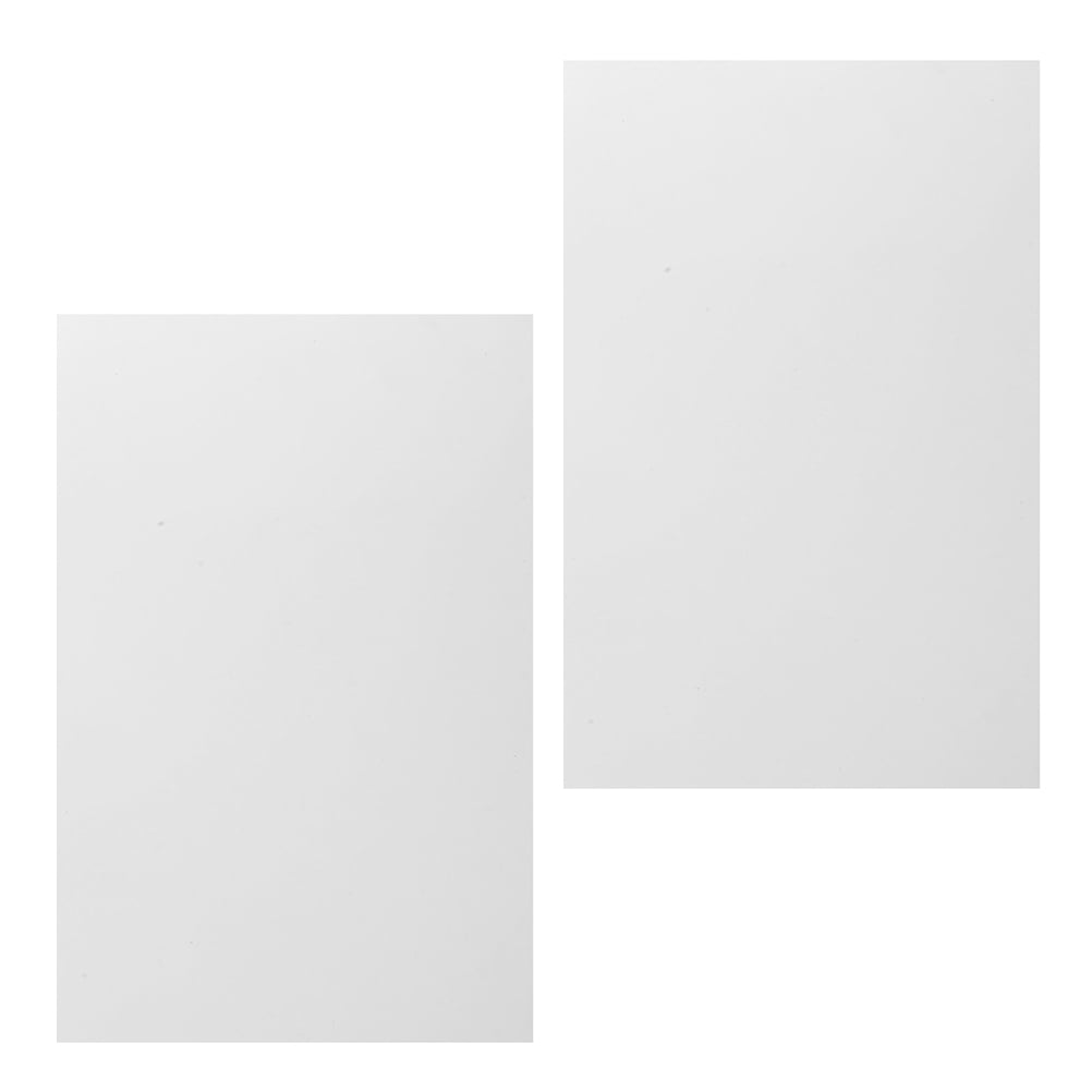 Masteelf 2pcs Aluminum Blank Signs 0.5mm Thick White Sublimation Metal ...