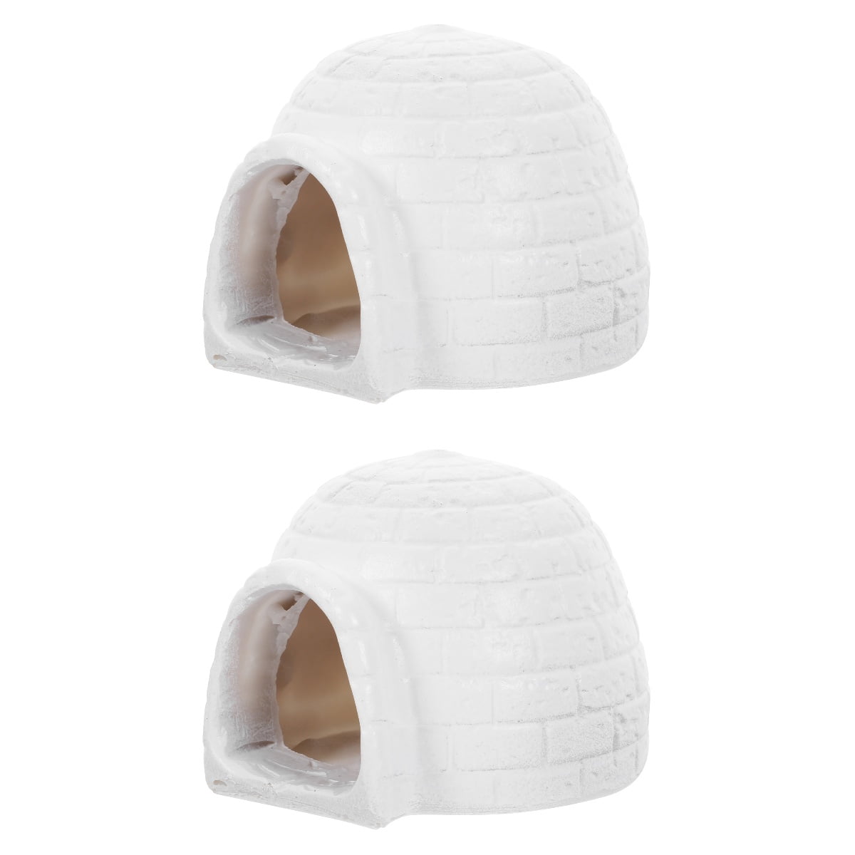 Masteelf 2pcs Aquarium Simulated Igloo Figure Lifelike Igloo Craft Fish ...
