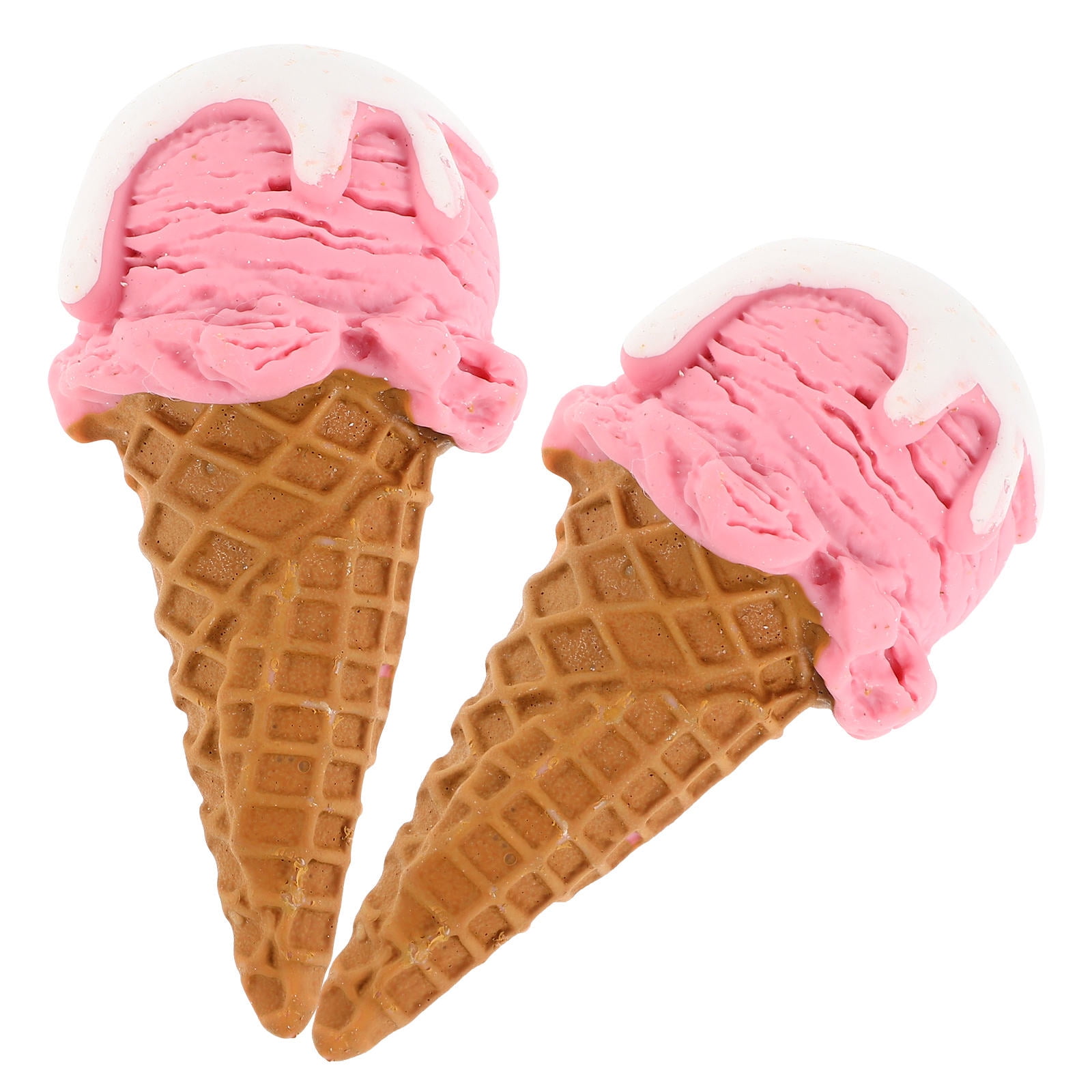 Masteelf 2pcs Artificial Ice Cream Scoops Realistic Ice Cream Props ...