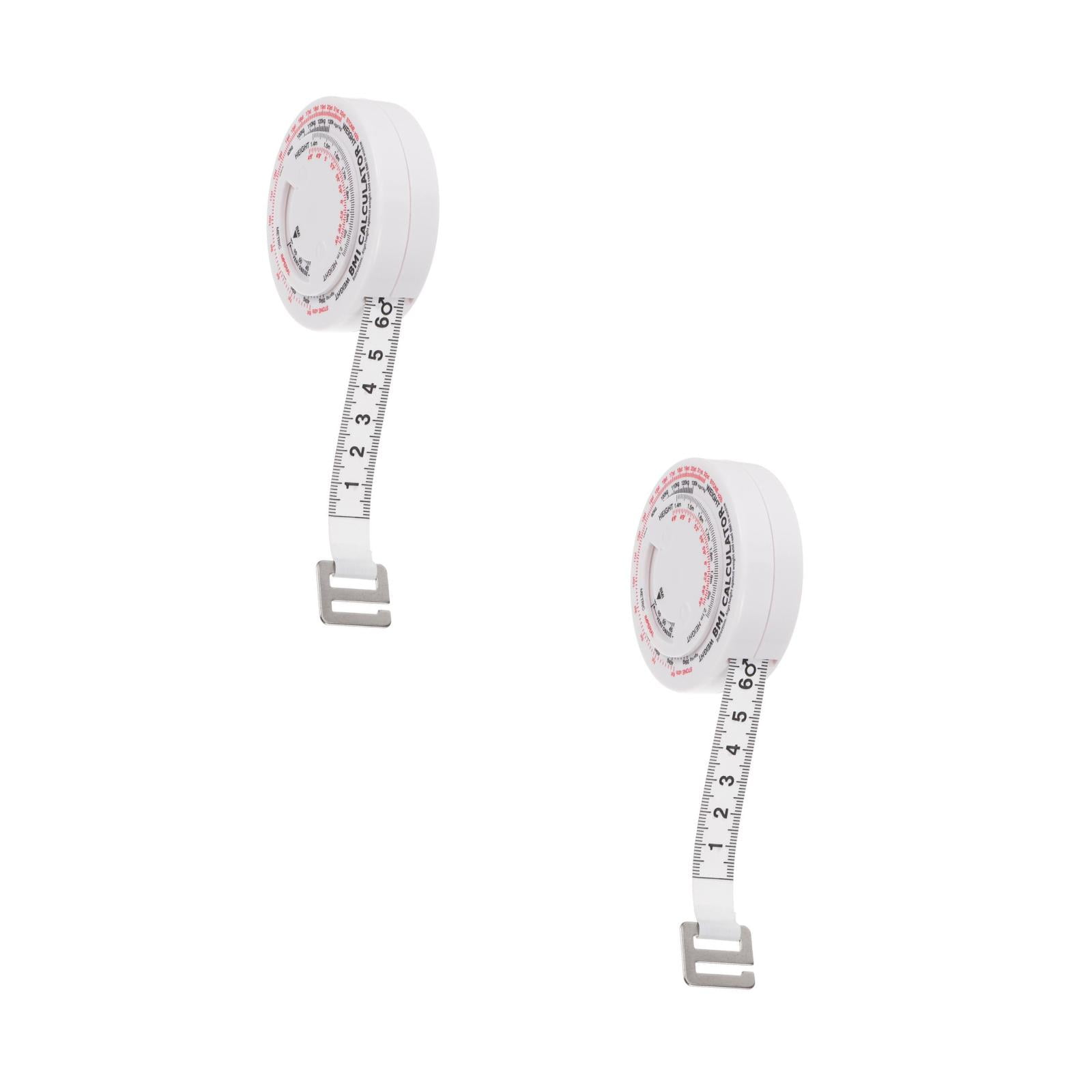 Masteelf 2pcs BMI Tape Measure 1.5m Round Measurement Device ...