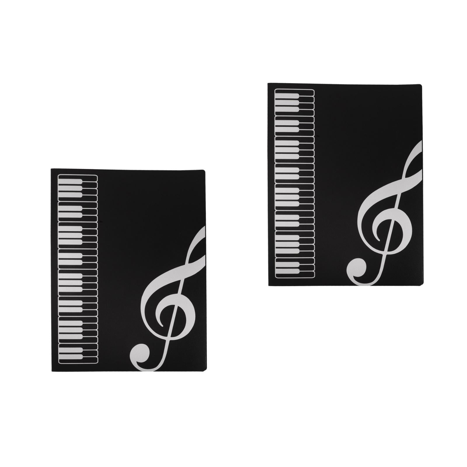 Masteelf 2pcs Band Flip Folder 80-Page A4 Music Sheet Folder With ...