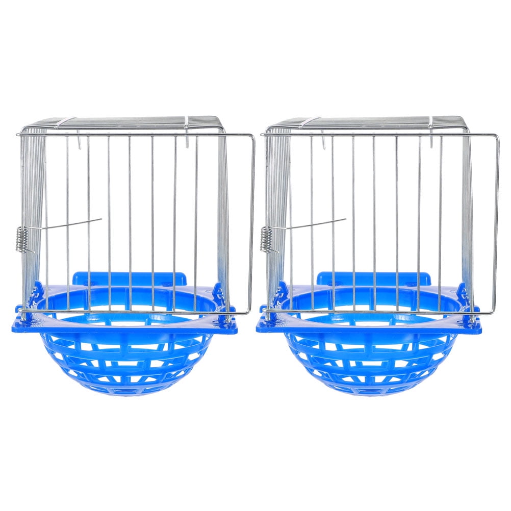 Masteelf 2pcs Bird Nesting Small Cage for Finch and Parrot Hollow Bird ...