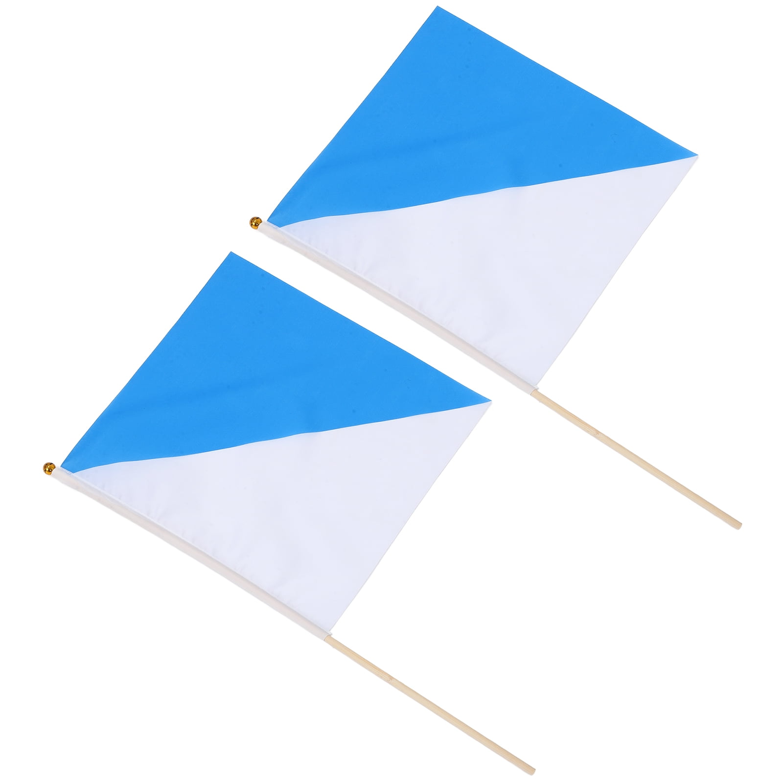 Masteelf Hemoton 2pcs Mini Flags Handheld Blue and White Small Signal ...