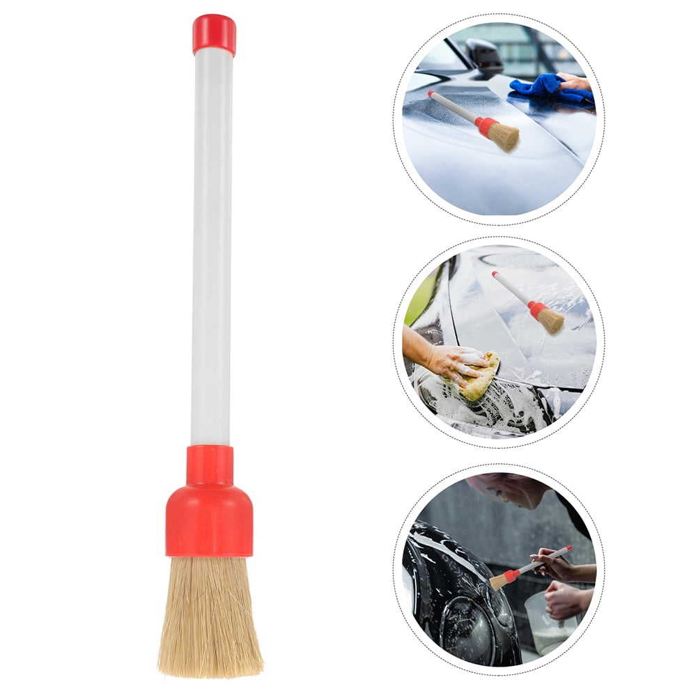 Masteelf 2pcs Car Detailing Brush Set With Round Head For Tire Paste ...