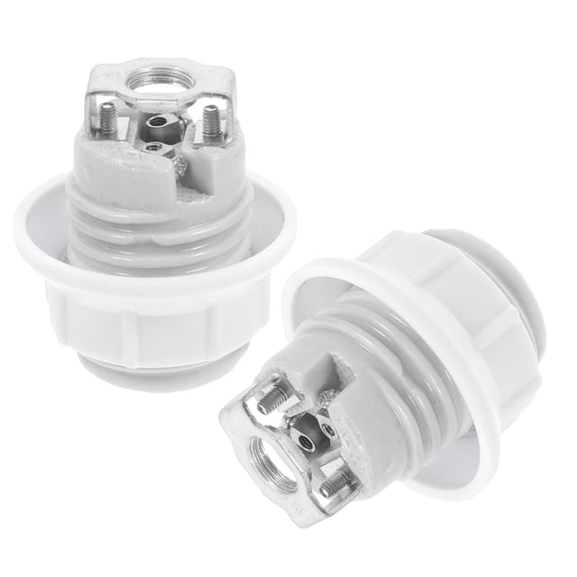 Masteelf 2pcs Ceramic Lamp Holder Thread Light Socket for Lamp ...