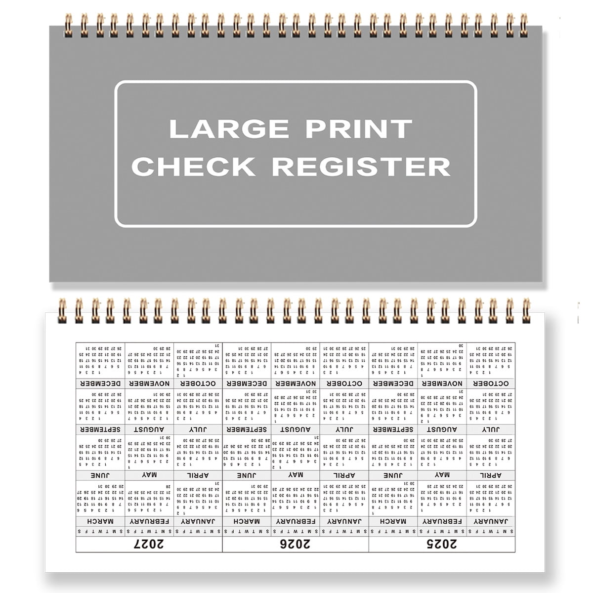 Masteelf 2pcs Checkbook Register Blank Ledger Book Transaction ...