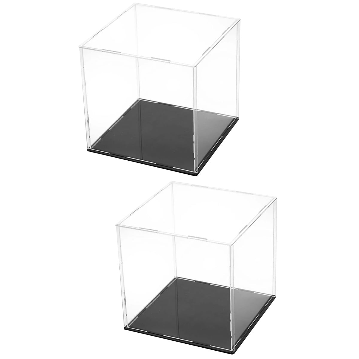 Masteelf 2pcs Clear Acrylic Display Case Action Figures Toy Display Box ...