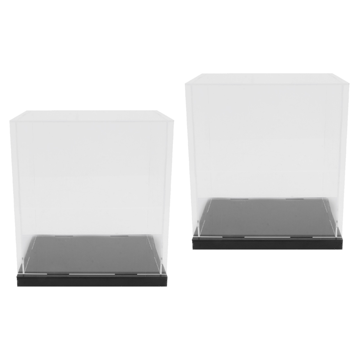 Masteelf 2pcs Clear Display Stand Assemble Countertop Box Storage Cube ...