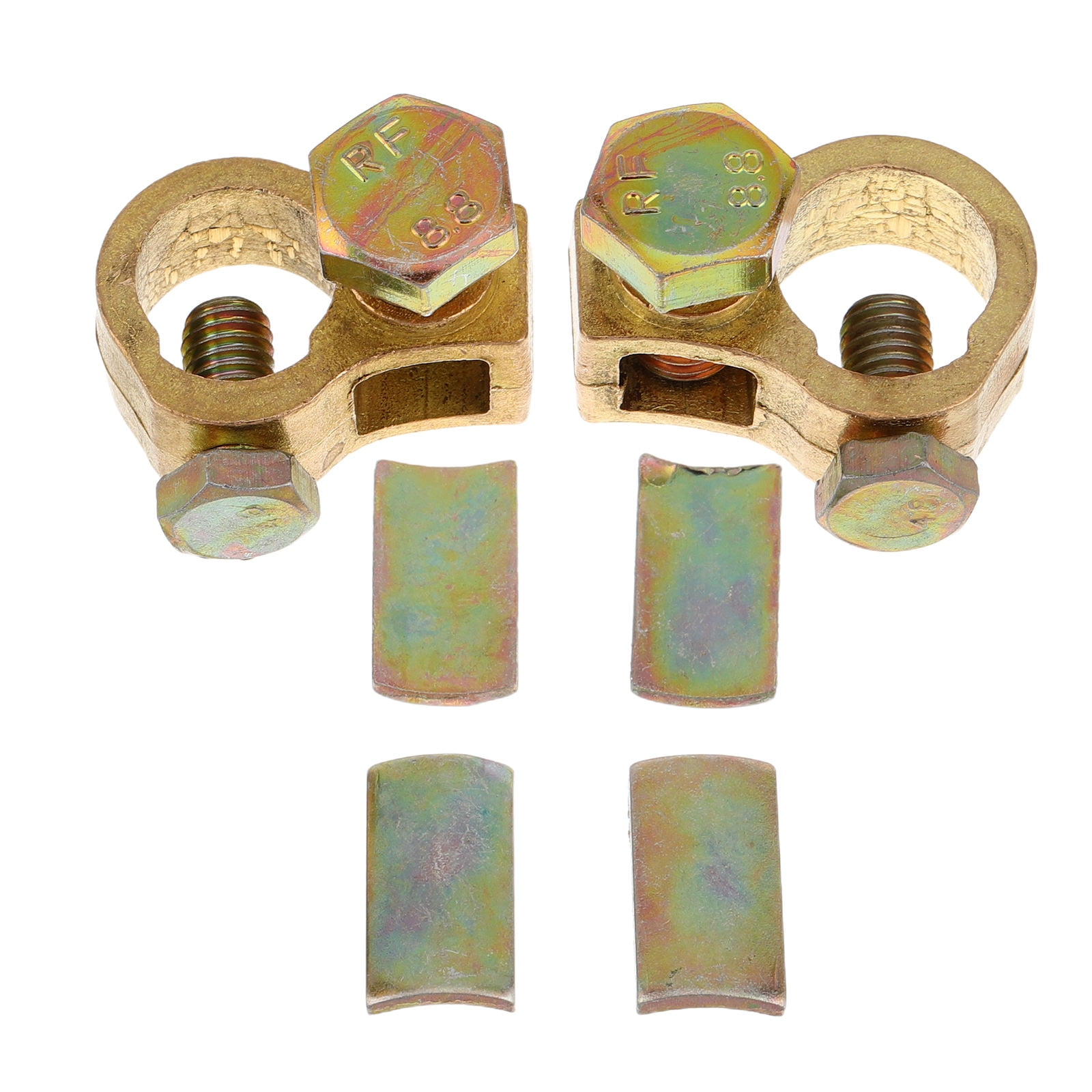 Masteelf 2pcs Copper Battery Terminal Clamps For Truck Batteries Quick ...