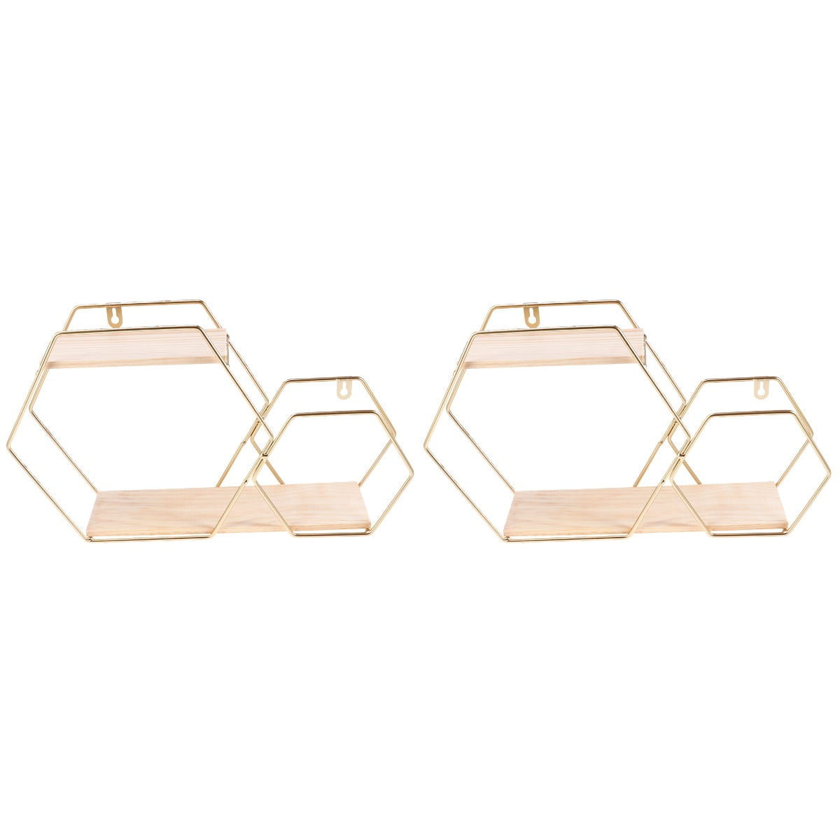 Masteelf 2pcs Creative Nordic Style Storage Rack Dual Hexagonal ...