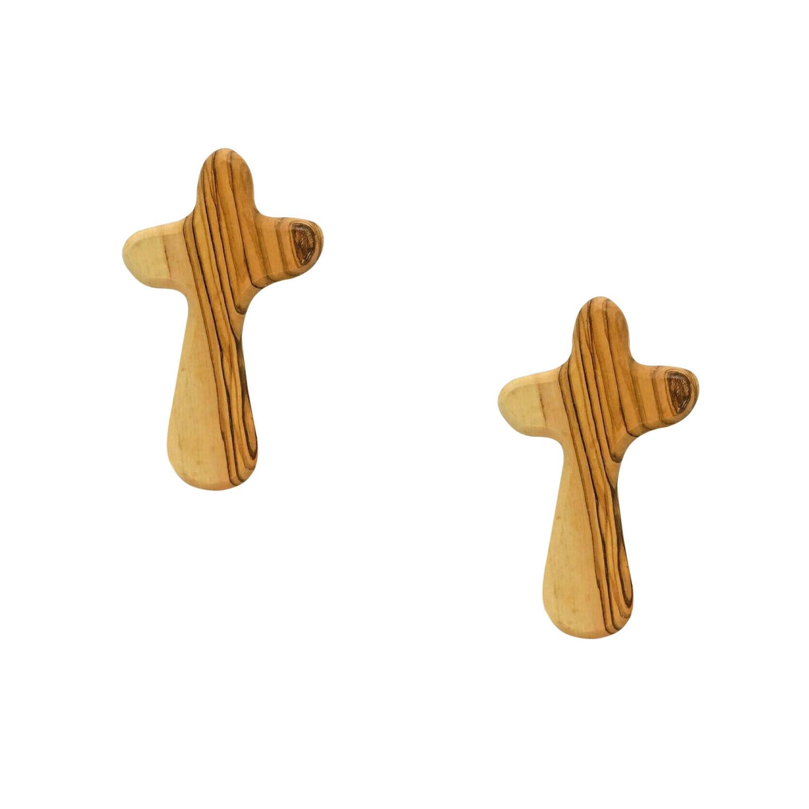 Masteelf 2pcs Cross for Prayer Handheld Wooden Cross for Desk Cross for ...