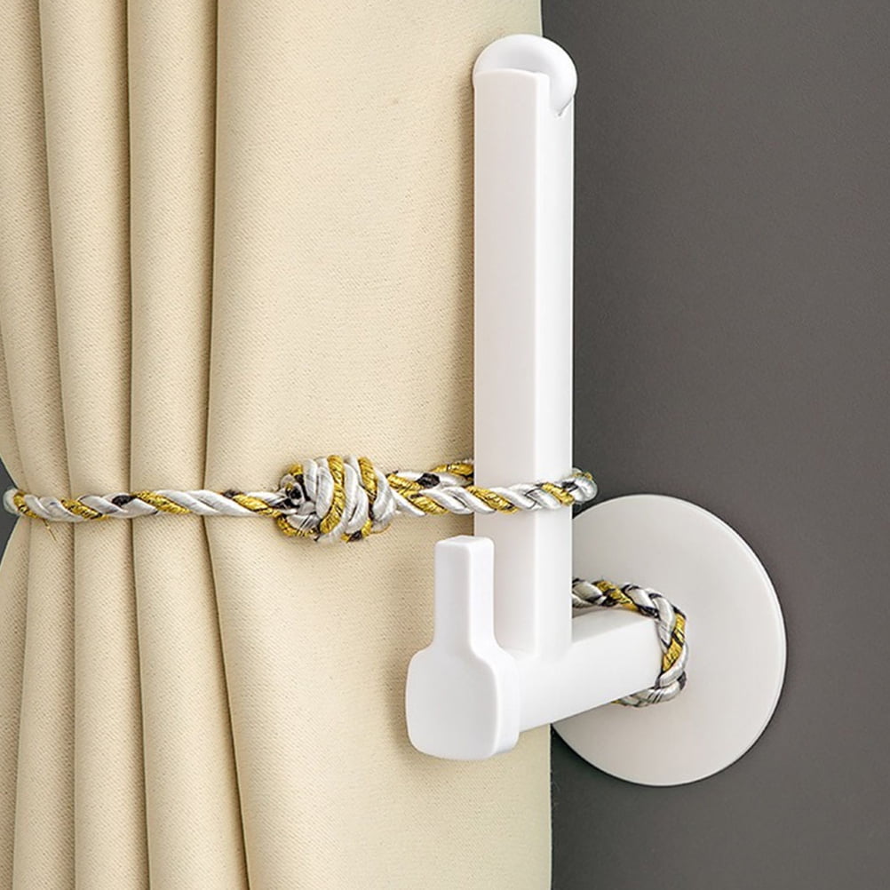 Masteelf 2pcs Curtain Holdback Window Drapery Hook Wall Curtain Hook ...