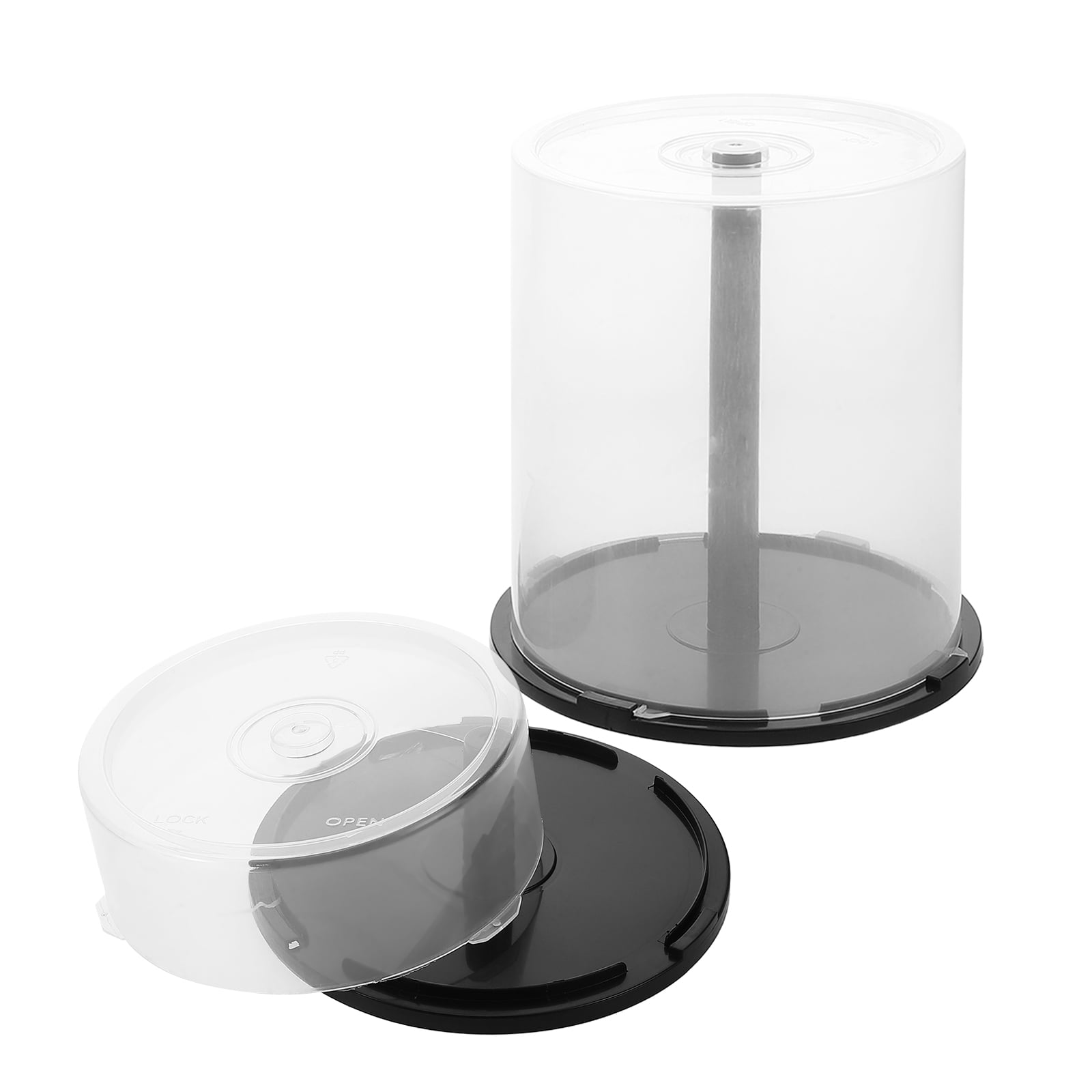 Masteelf 2pcs /DVD Storage Bucket Large Capacity Media Organizer ...