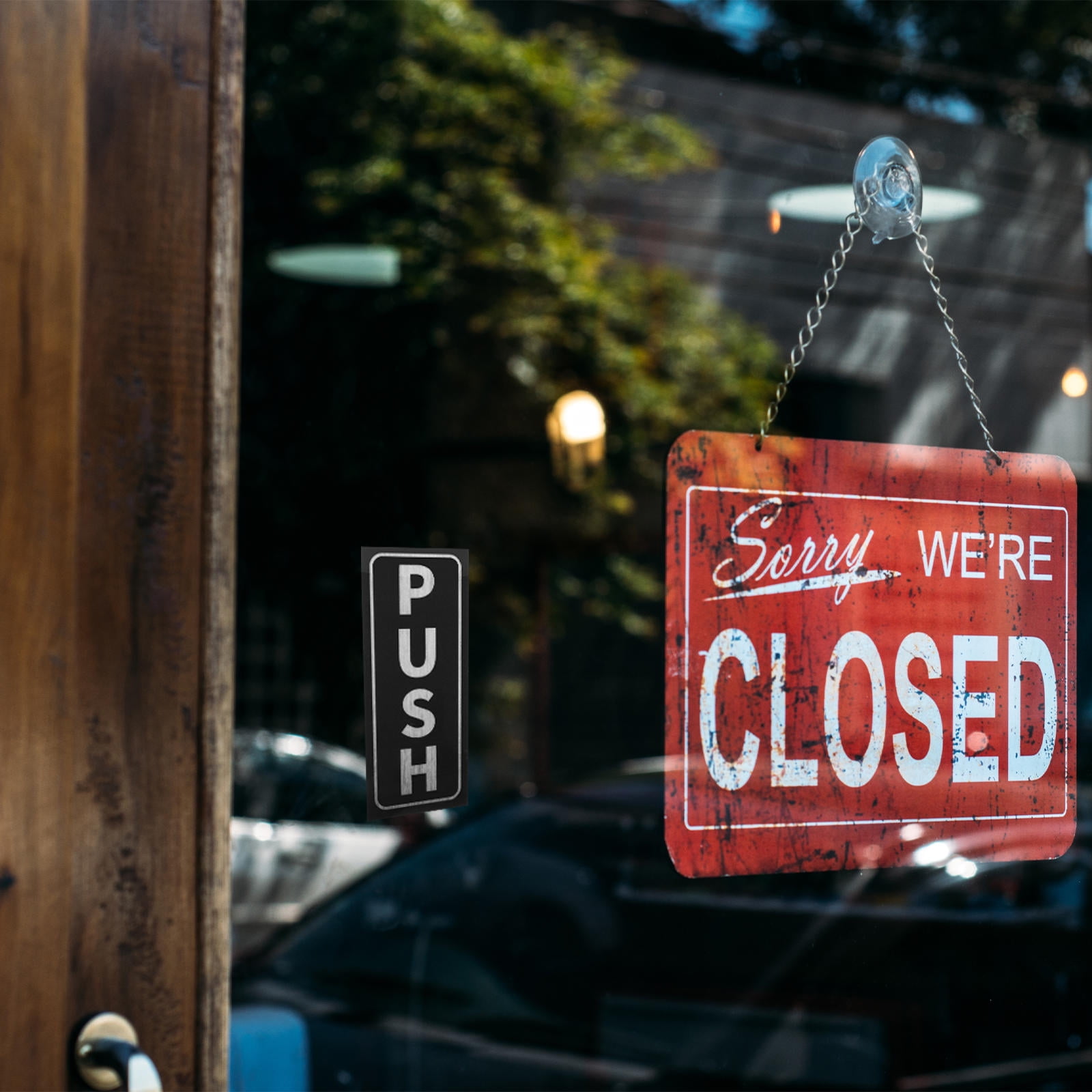 Masteelf 2pcs Decorative Push Pull Door Indicator Self-Adhesive Door ...