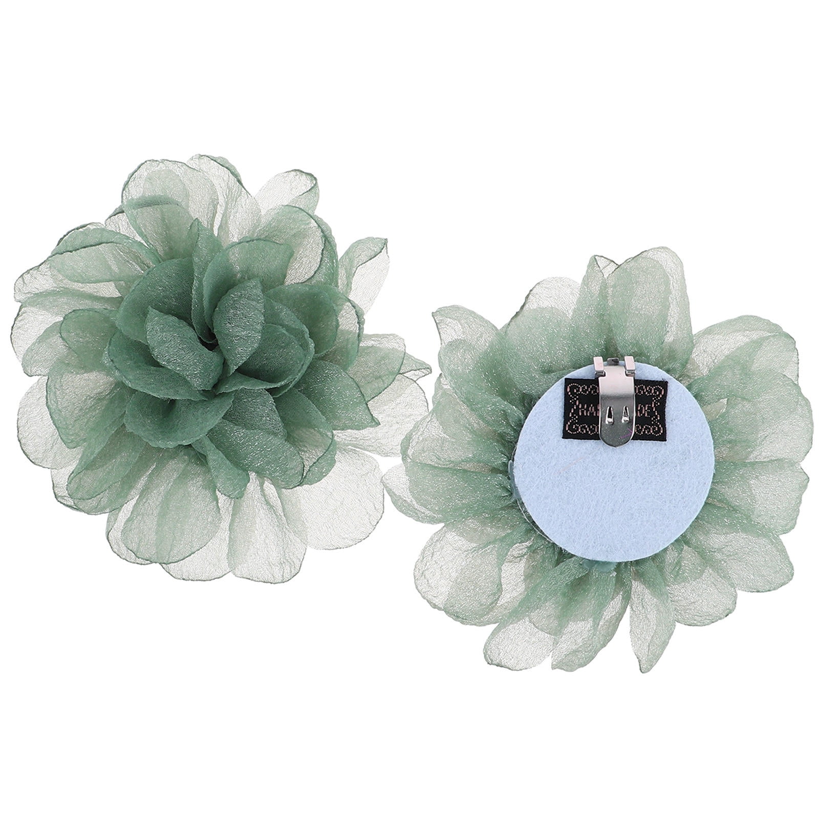 Masteelf 2pcs Detachable Flower Shoe Clips, Elegant Cloth Shoe Buckles ...