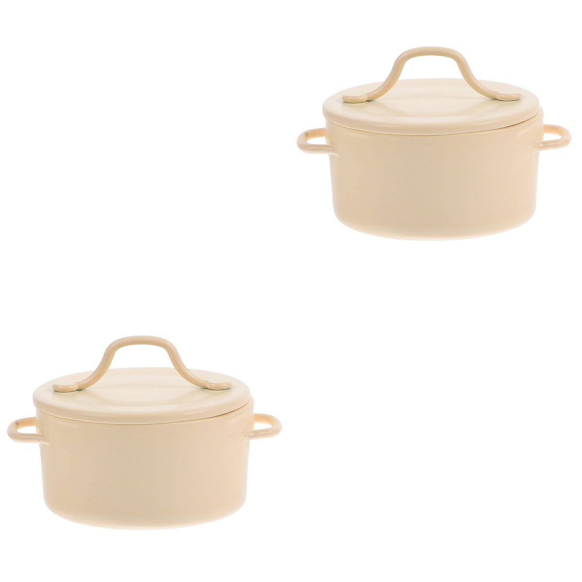 Masteelf 2pcs Doll House Cooking Pot Miniature Cookware Educational ...